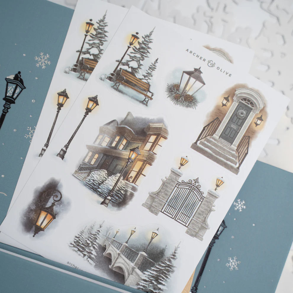 Archer & Olive Lamp Post Stickers | Paper Kooka