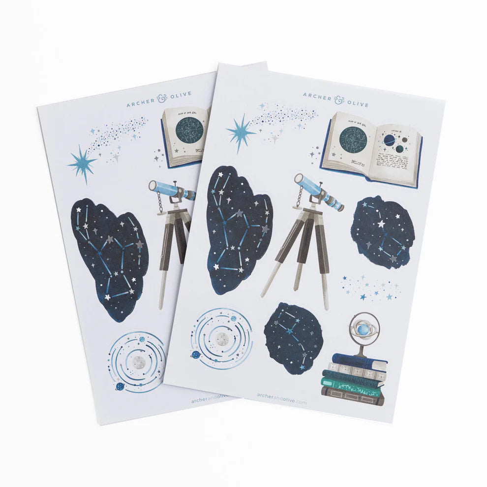 Archer & Olive Meteor Shower Stickers | Paper Kooka