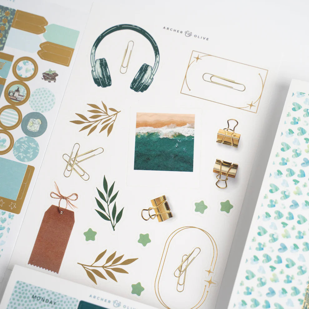 Archer & Olive Minty Fresh Planning Kit | Paper Kooka