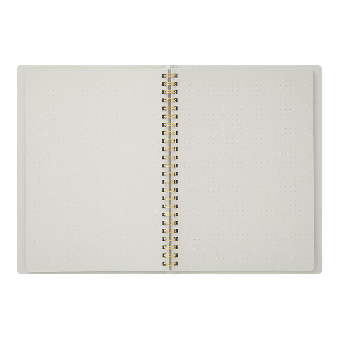 Midori A5 Ring Dotted Notebook - Grey | Paper Kooka