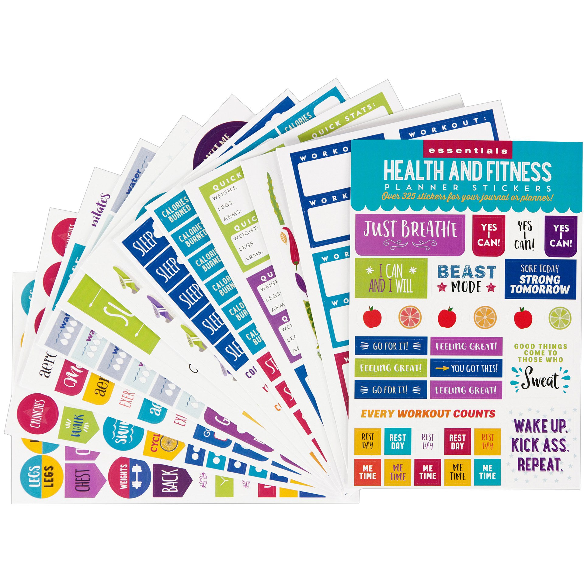 Health and Fitness Planner Stickers | Paper Kooka