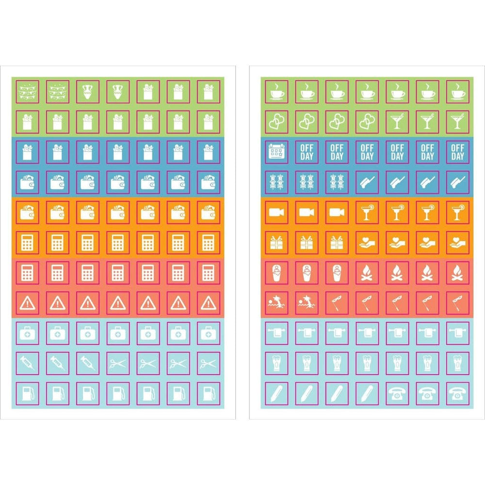 Dotted Journal Planner Stickers | Paper Kooka