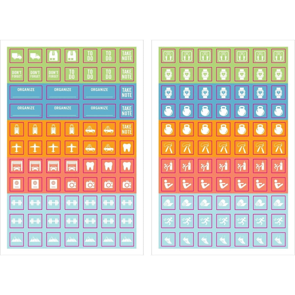 Dotted Journal Planner Stickers | Paper Kooka